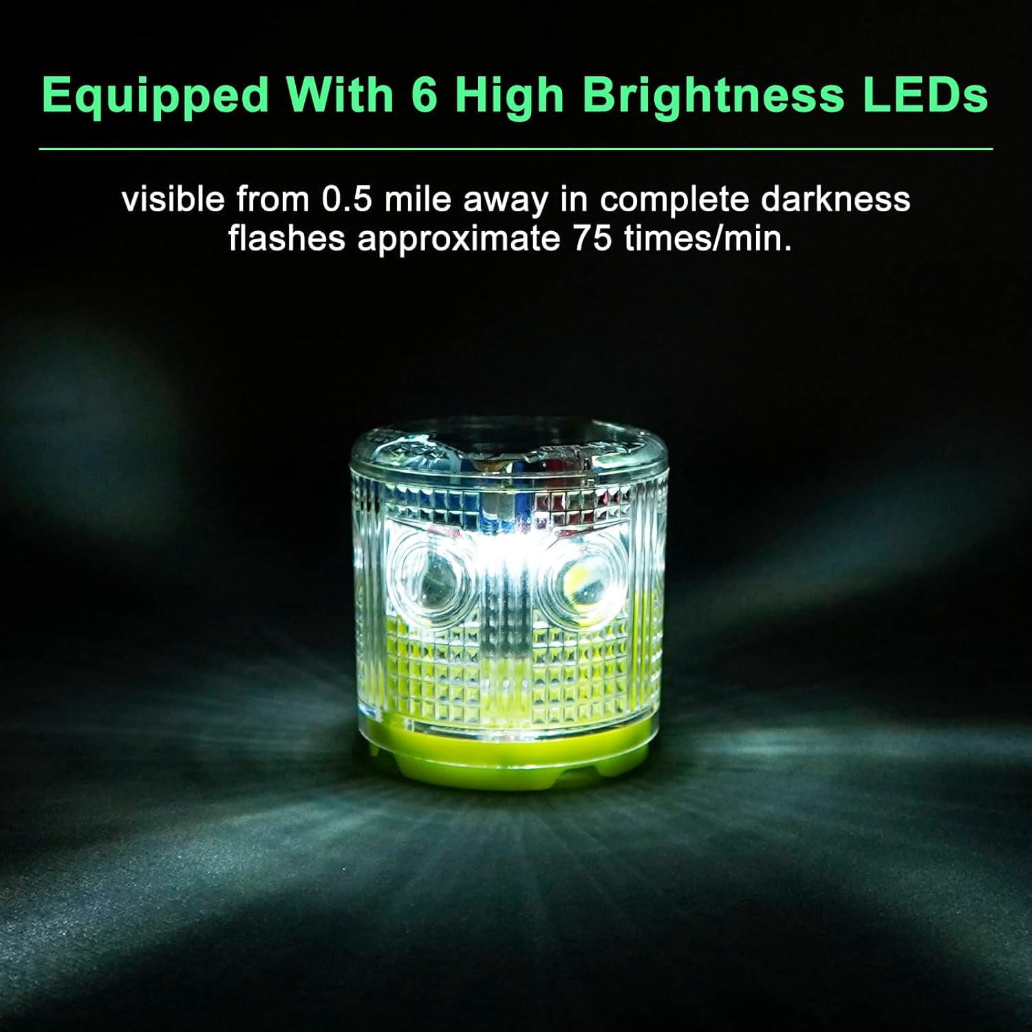TRA-Solar Strobe Warning Light IP54 Waterproof LED Flashing Safety ...