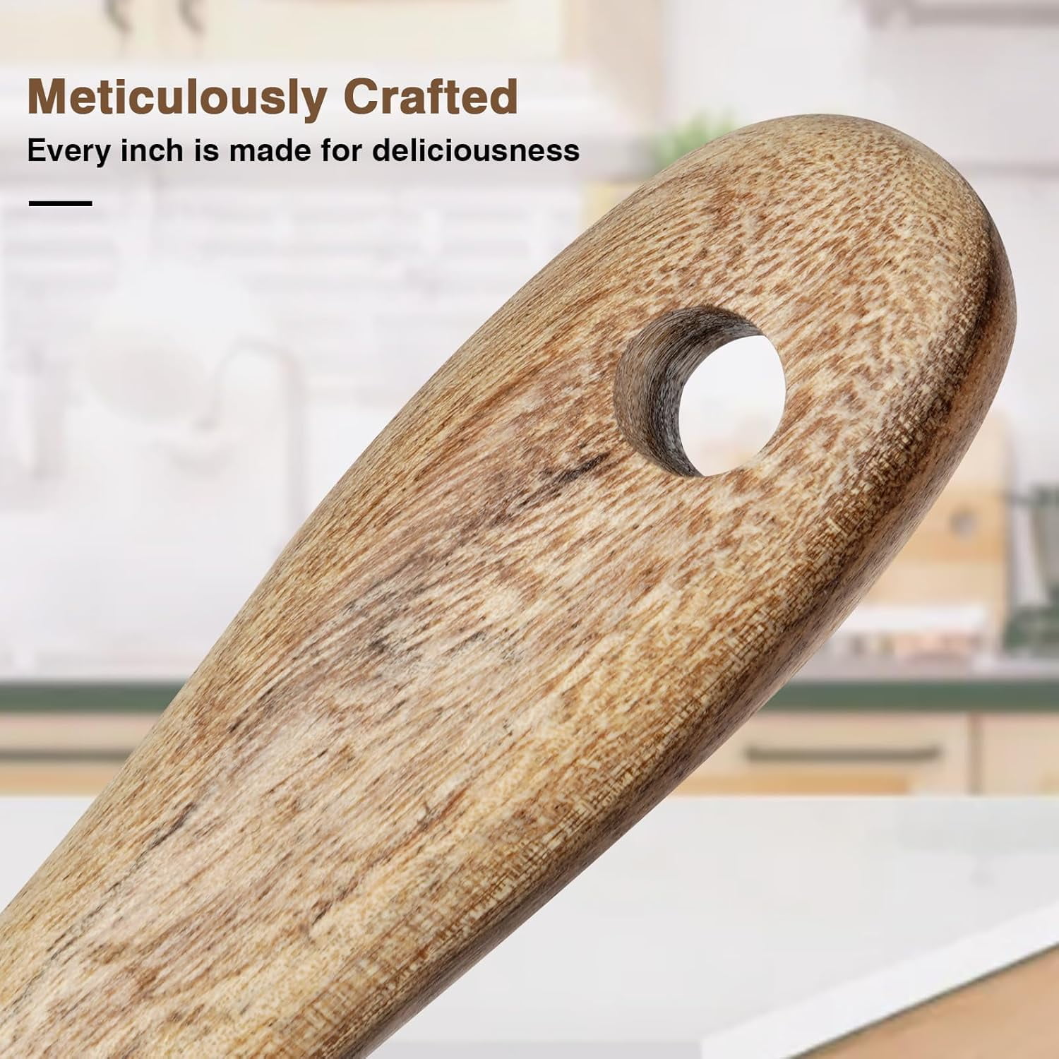 TRA-Spurtle for Sourdough Starter, Spreading, Cooking, Mixing, Reaching ...