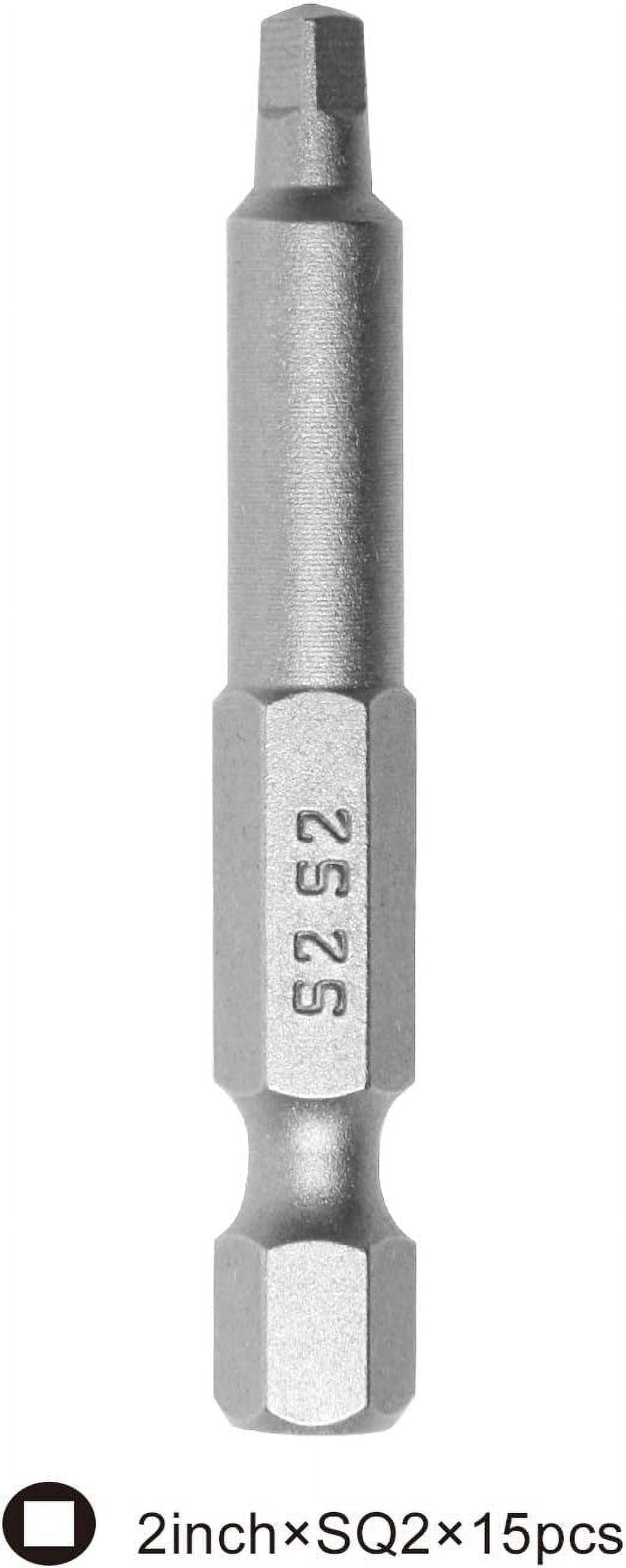 TRA-Square 2 Screwdriver bits,2 inch,15 pieces,with Storage Case - Walmart.com