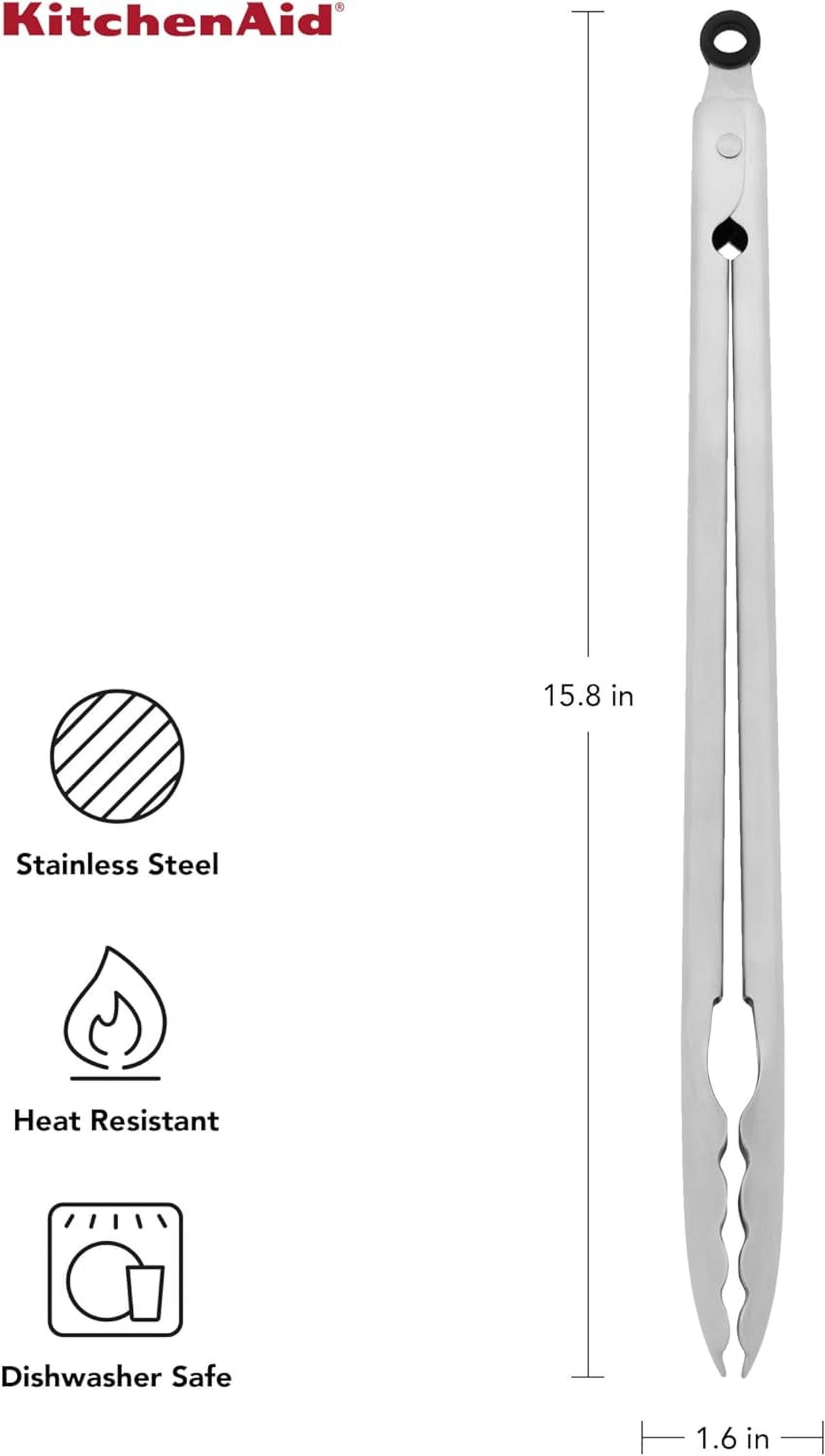TRA-Stainless Steel Long Tongs, 14 Inch - Walmart.com