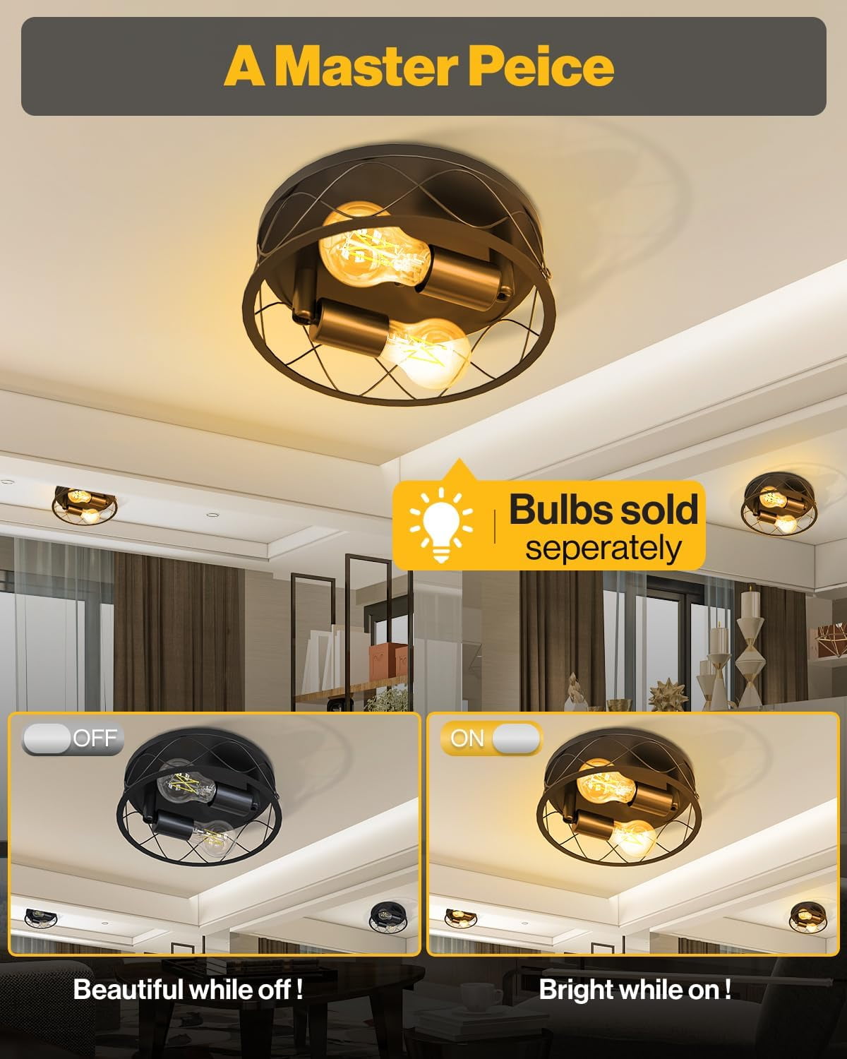 TRA-Sunco Entryway Light Fixture, Vintage Hallway Flush Mount Ceiling ...