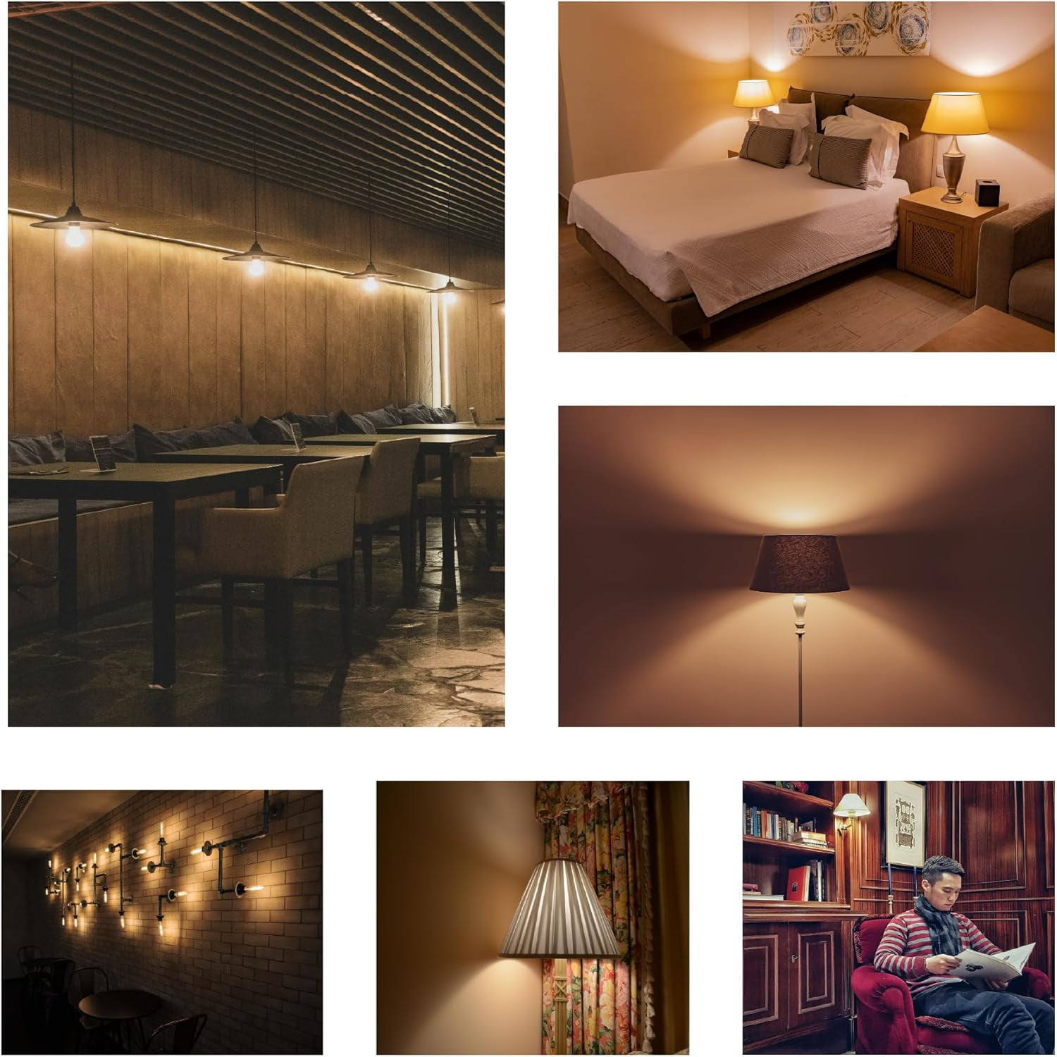 TRA-T10 7.3 Inch LED Bulb 6W (60W Equivalent) 2700K Warm White Edison Light Bulb 600lm Dimmable ...