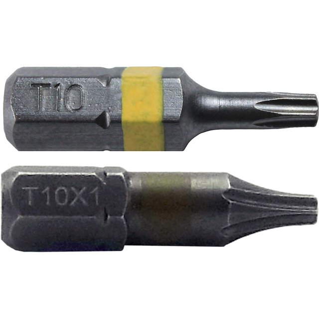 TRA-T10 Torx/Star Driver Bit - Color Coded 1" Torx/Star Drive Bit for ...