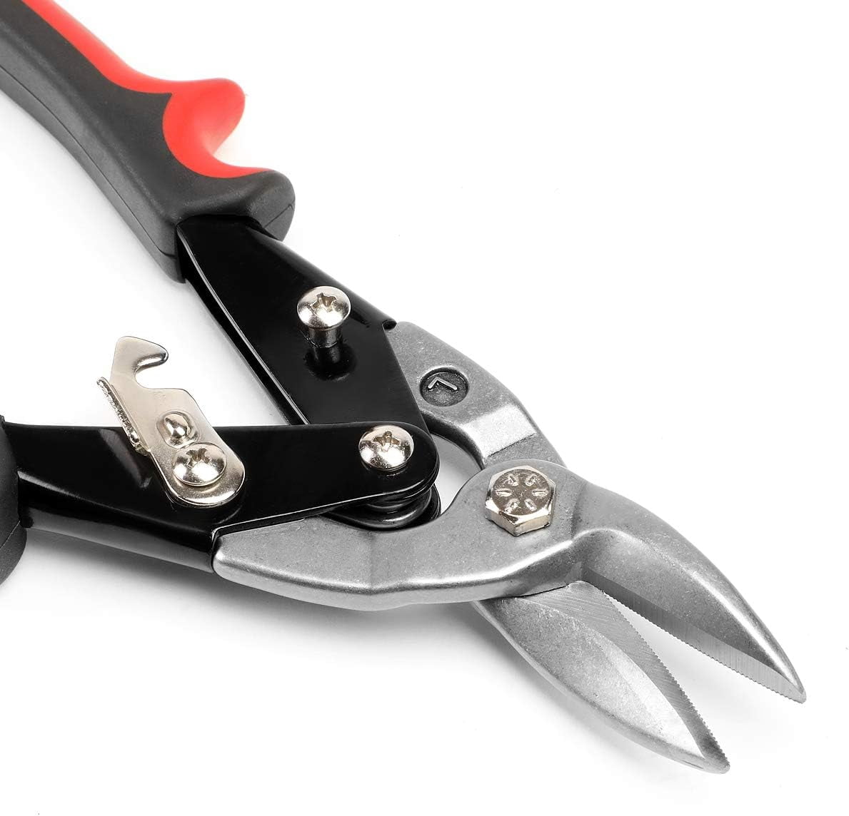 TRA-TOOLS-00111 3 Piece Aviation Tin Snip Tool Set, 10" Serrated Jaws ...