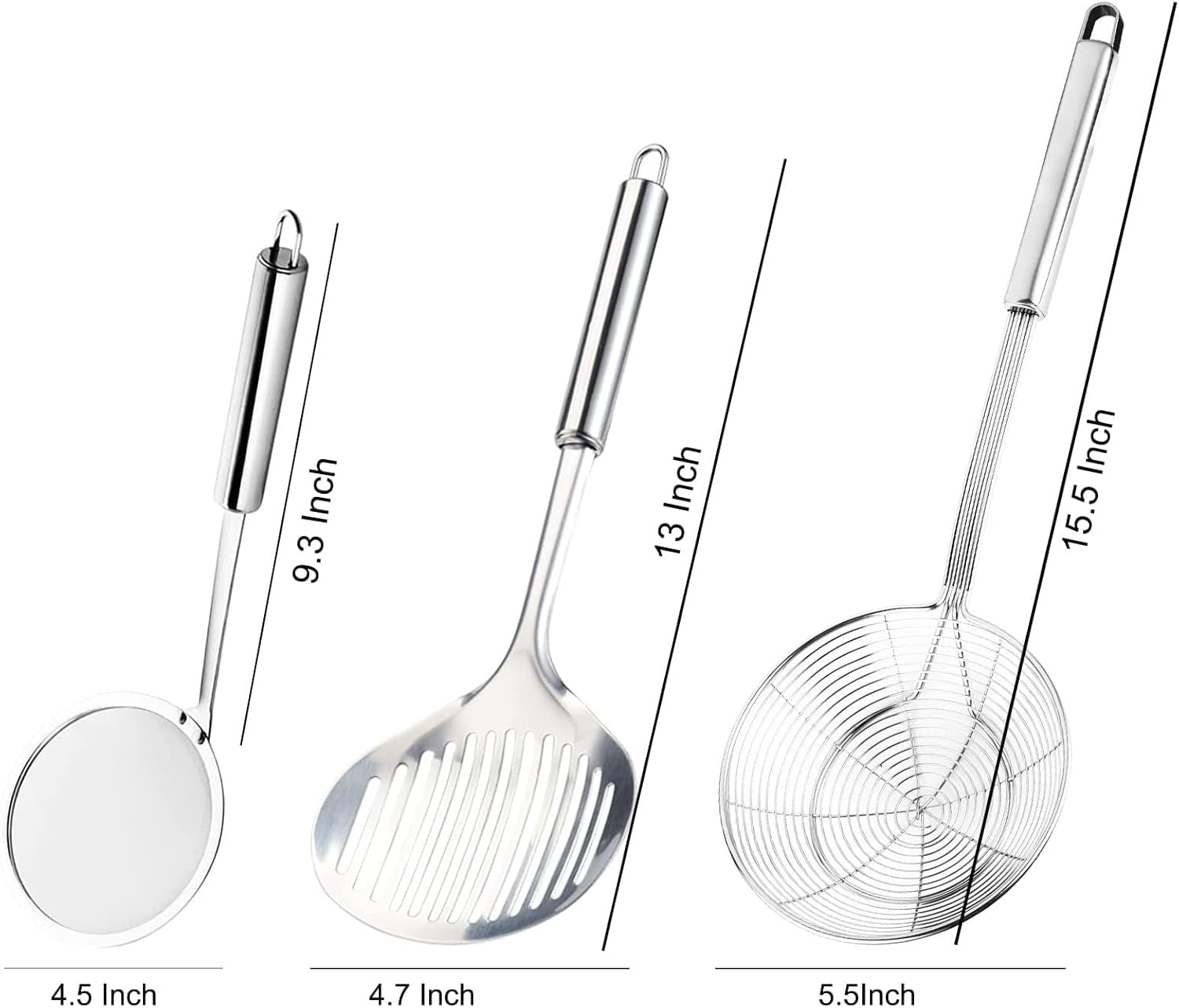 TRA-Tenta tenta kitchen Solid Stainless Steel Spider Strainer Skimmer ...