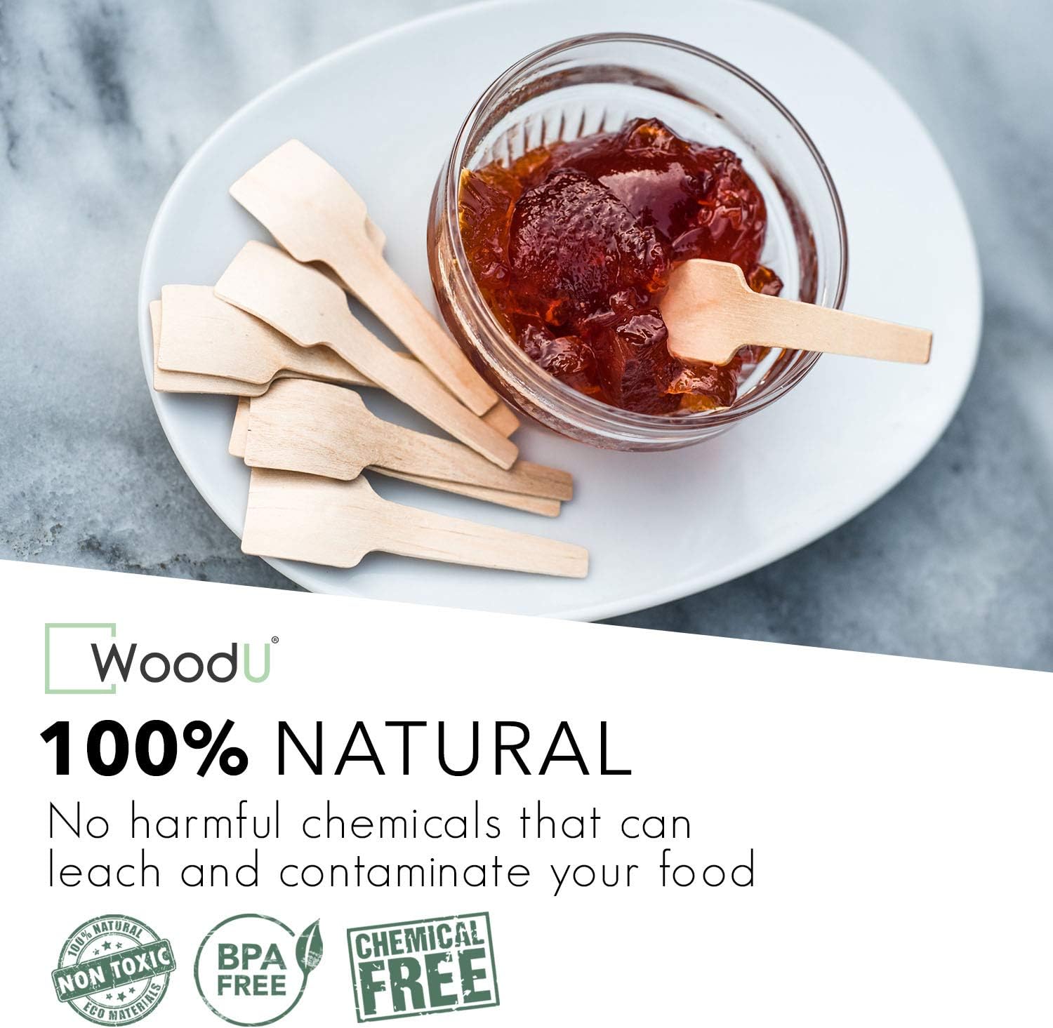 TRA-Tiny Wooden Spoon, Eco-Friendly Miniature Wooden Spoons for Spices ...