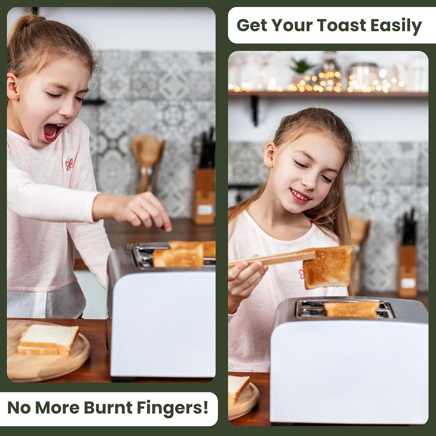 TRA-Toaster Tongs With Magnet | Kitchen Utensils For Cooking and ...