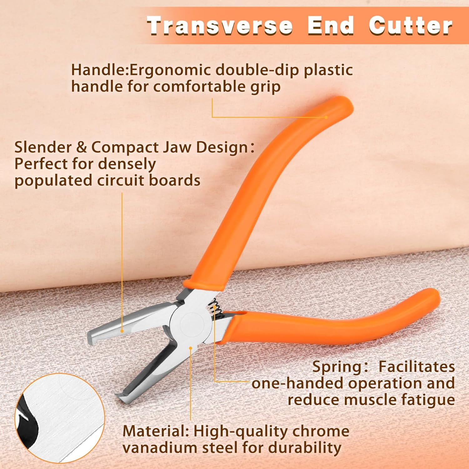 TRA-Transverse End Cutter SMT/SMD Chip Cutters Side Cutting Pliers 90 ...
