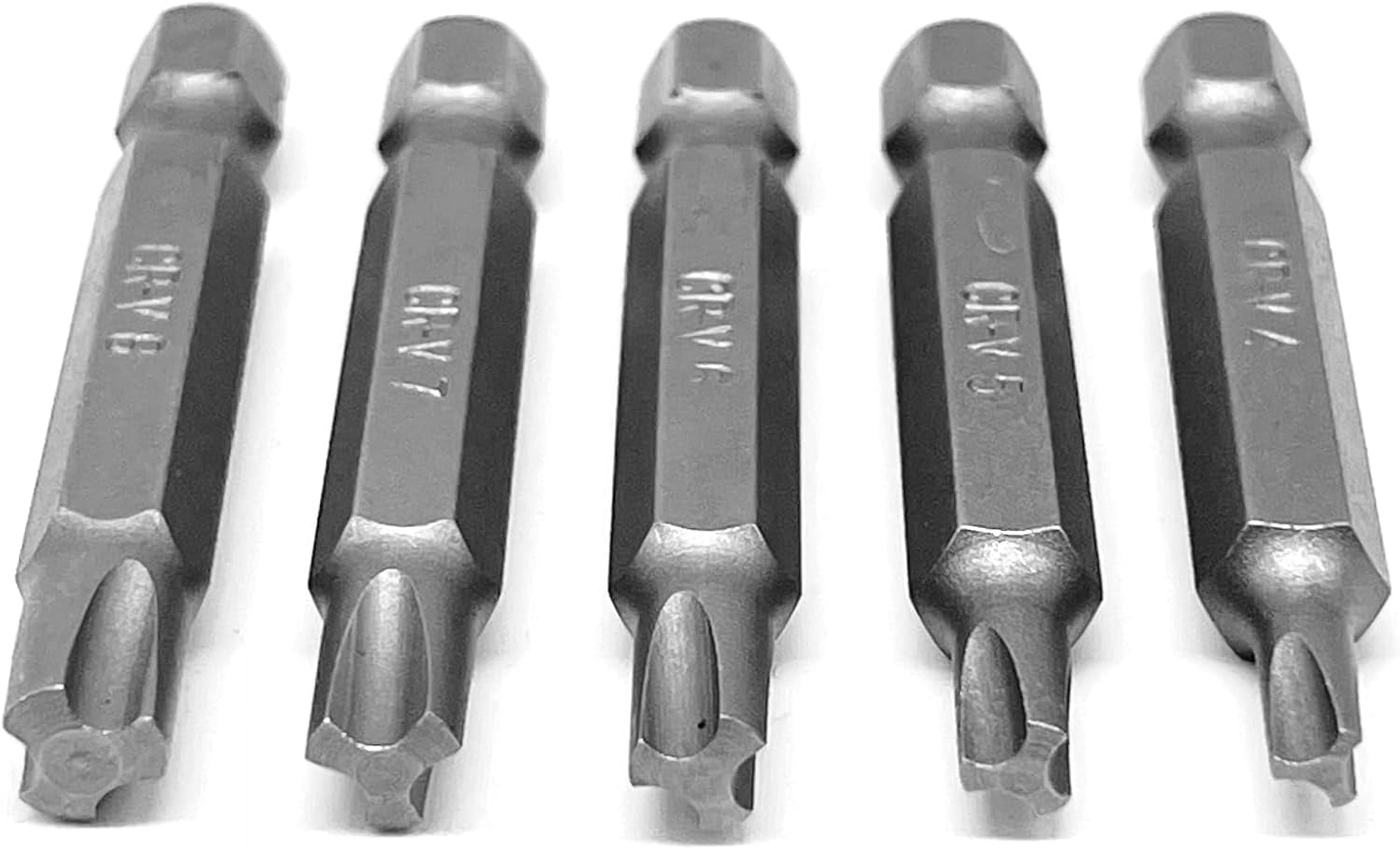 TRA-Tri-Drive Plum Screwdriver Insert Bit Set in 5 Different Sizes ...