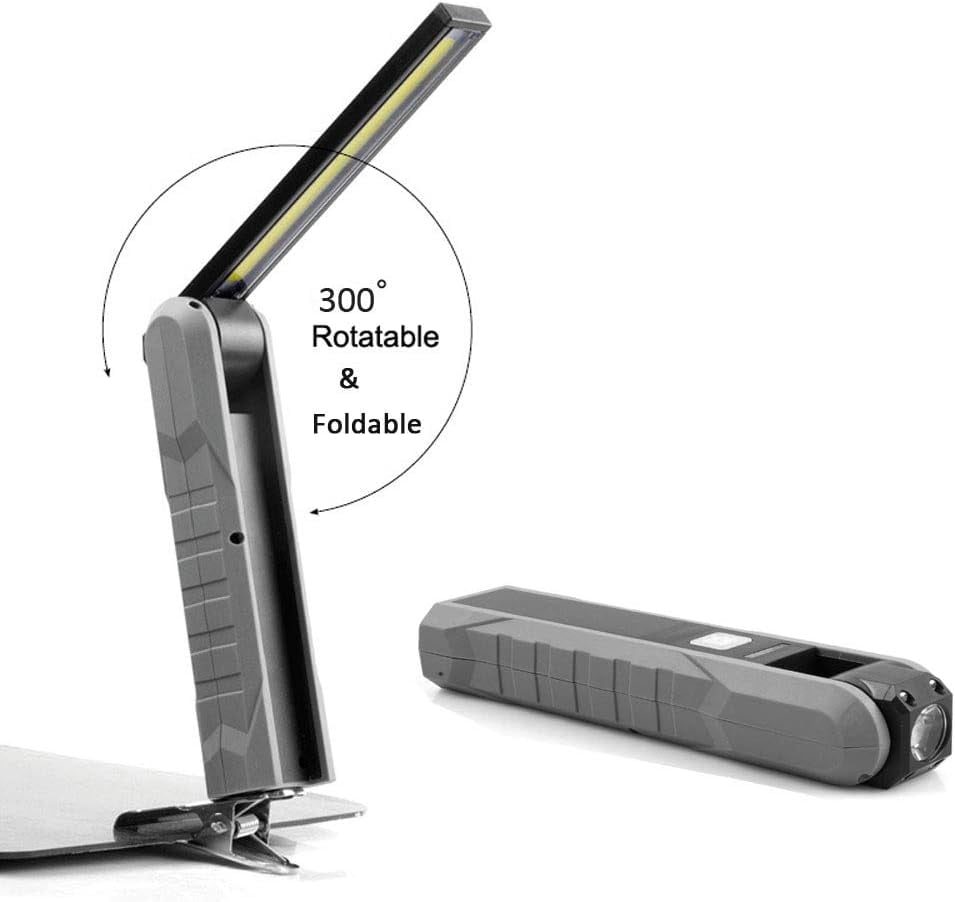 TRA-USB Work Light COB LED Inspection Light, Foldable Rechargeable ...