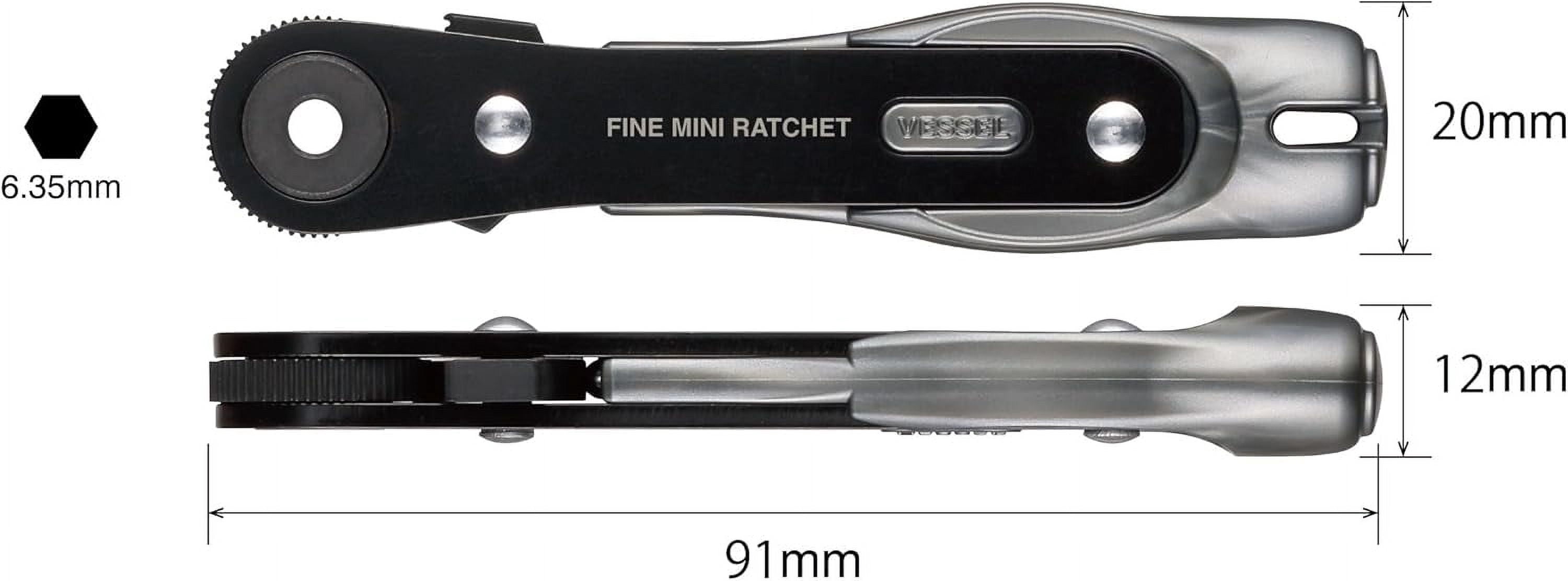 TRA-Vessel TD-24 Ultra Thin Fine Mini Ratchet Screwdriver, Straight ...