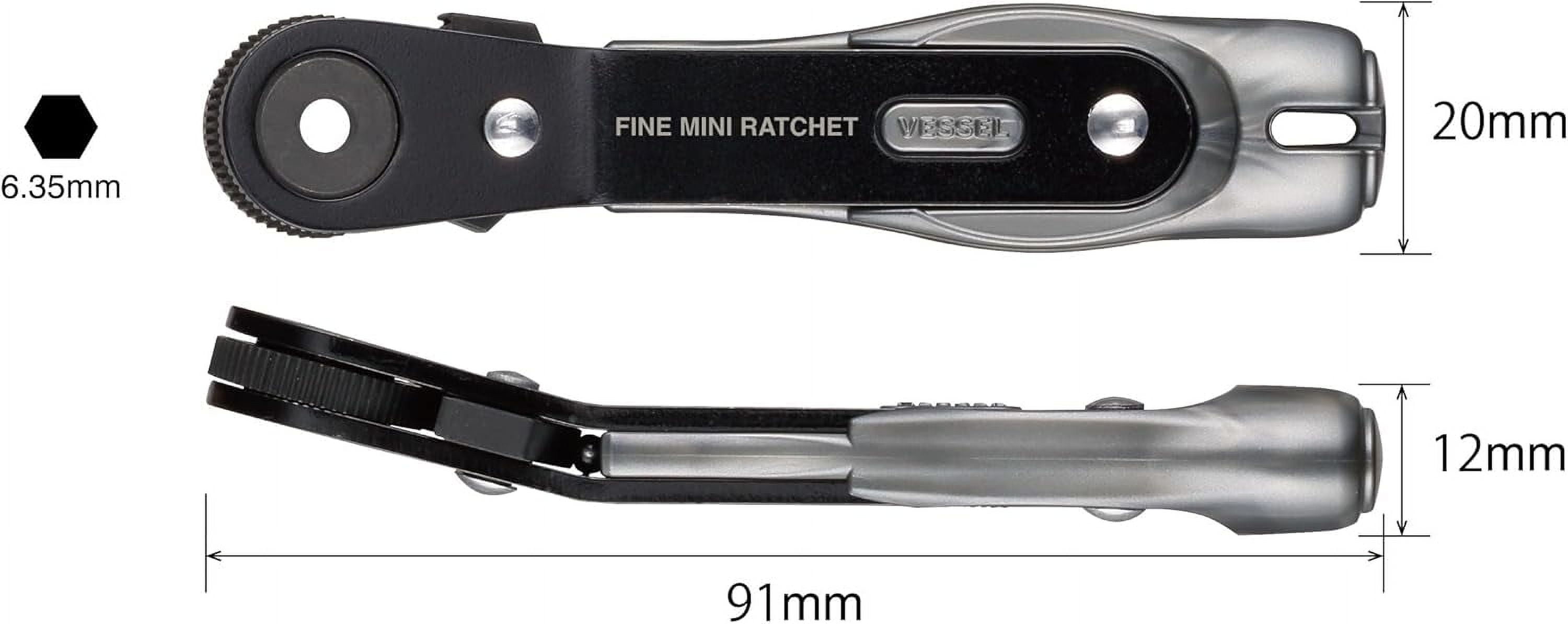 TRA-Vessel TD-24B Ultra Thin Fine Mini Ratchet Screwdriver Vent Type ...