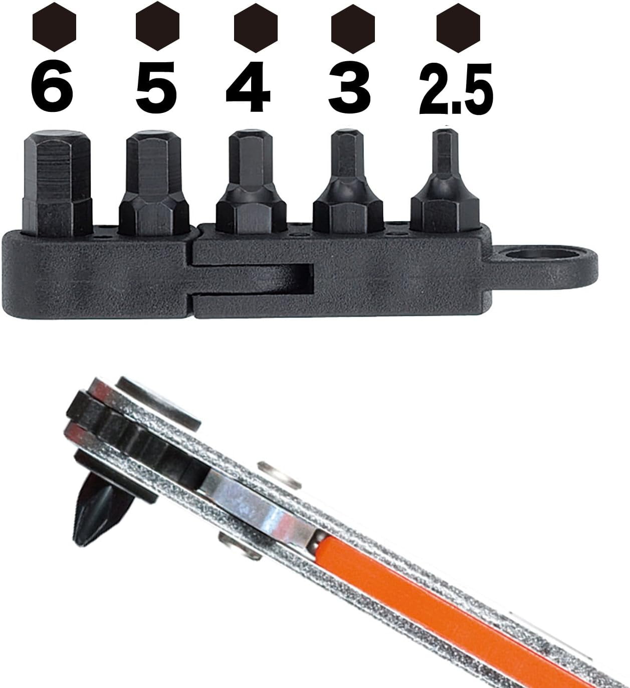 TRA-Vessel TD-BS6 Ultra Thin Plate Ratchet Replacement Bit Set ...