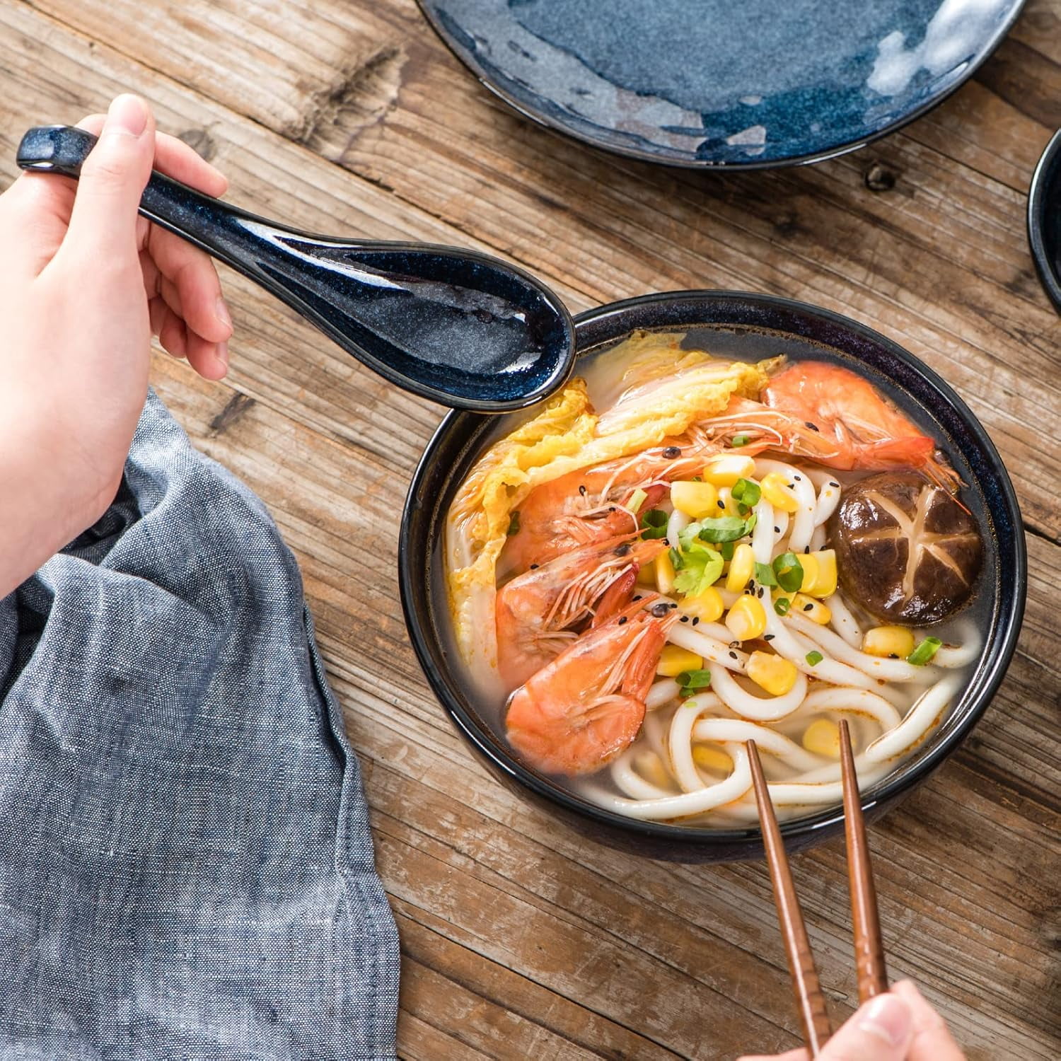 TRA-Vicrays Ceramic Soup Spoons Asian - Chinese Porcelain Soup Spoons ...