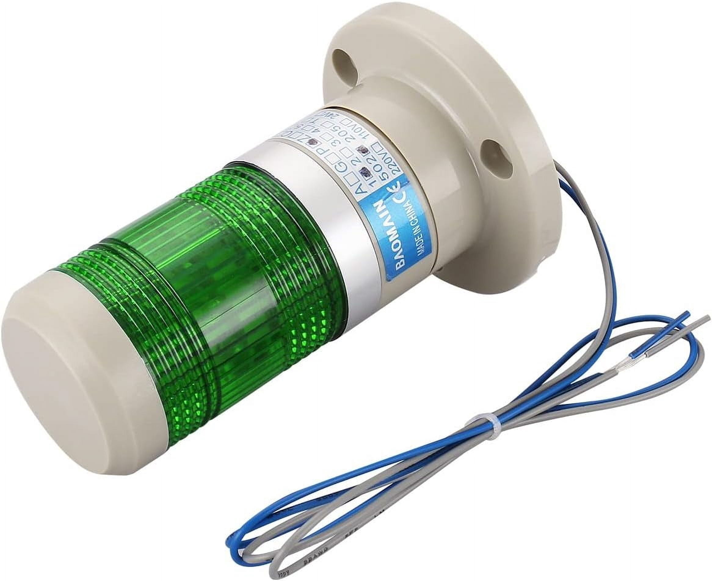TRA-Warning Continuous Light 110 VAC Green LED Industrial Signal Light ...