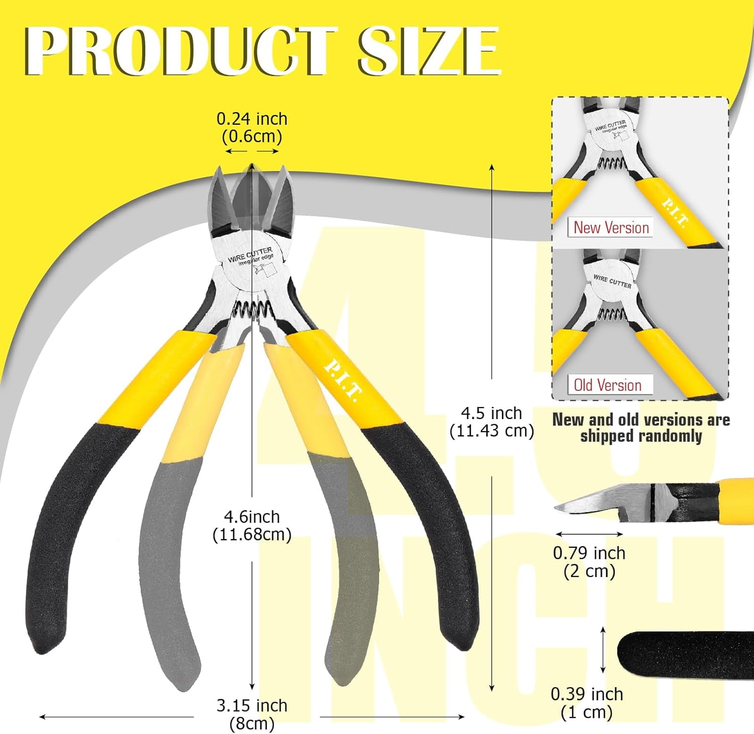 TRA-Wire Cutters, 4.5 Inch Ultra Sharp Flush Side Cutters Heavy Duty ...