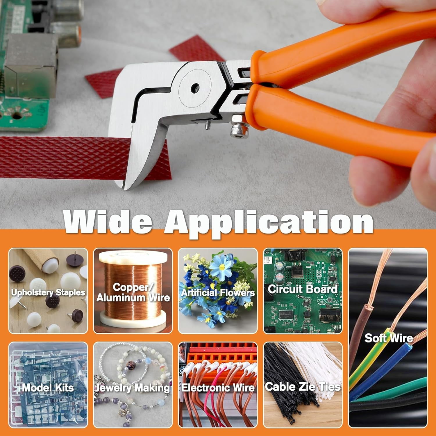 TRA-Wire Cutters 90 Angled Left Cut Flush Cutters for Electronic ...