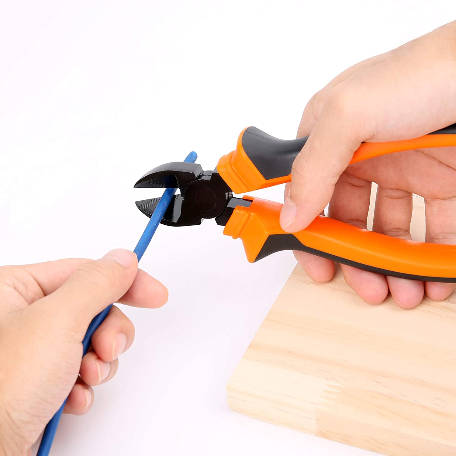 TRA-Wire Cutters Electrical Heavy Duty CRV Steel, Comfort Grip Diagonal ...