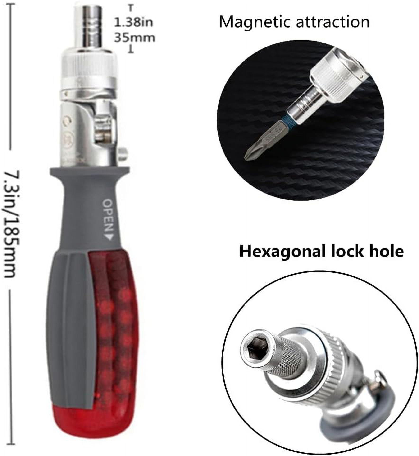 TRA-szhdxsy Upgraded Ratchet Screwdriver - 10 in 1 Multi Angle ...