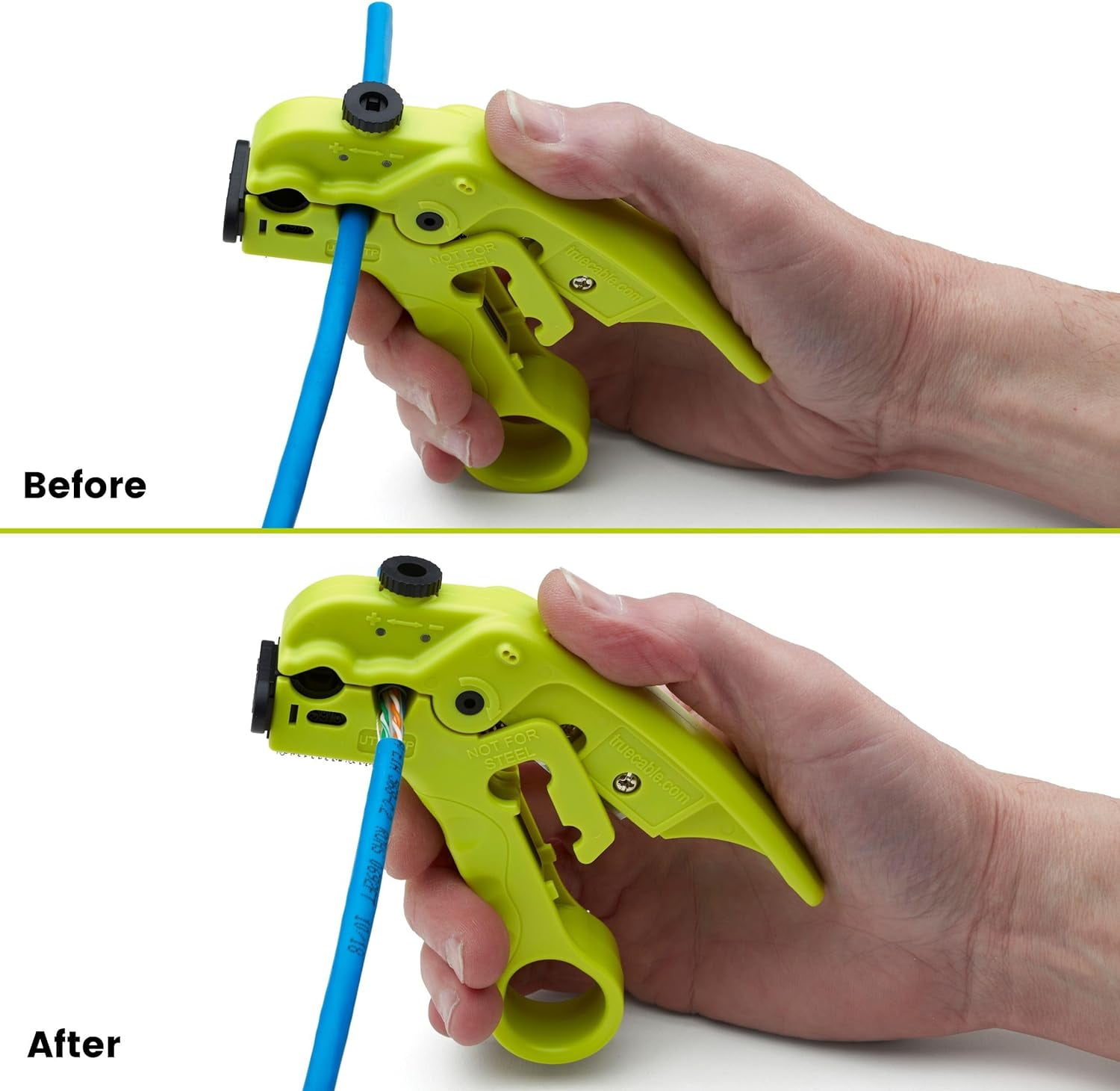 TRA-trueCABLE Wire Stripping and Cutting Tool for UTP, FTP, STP, Cat5e ...