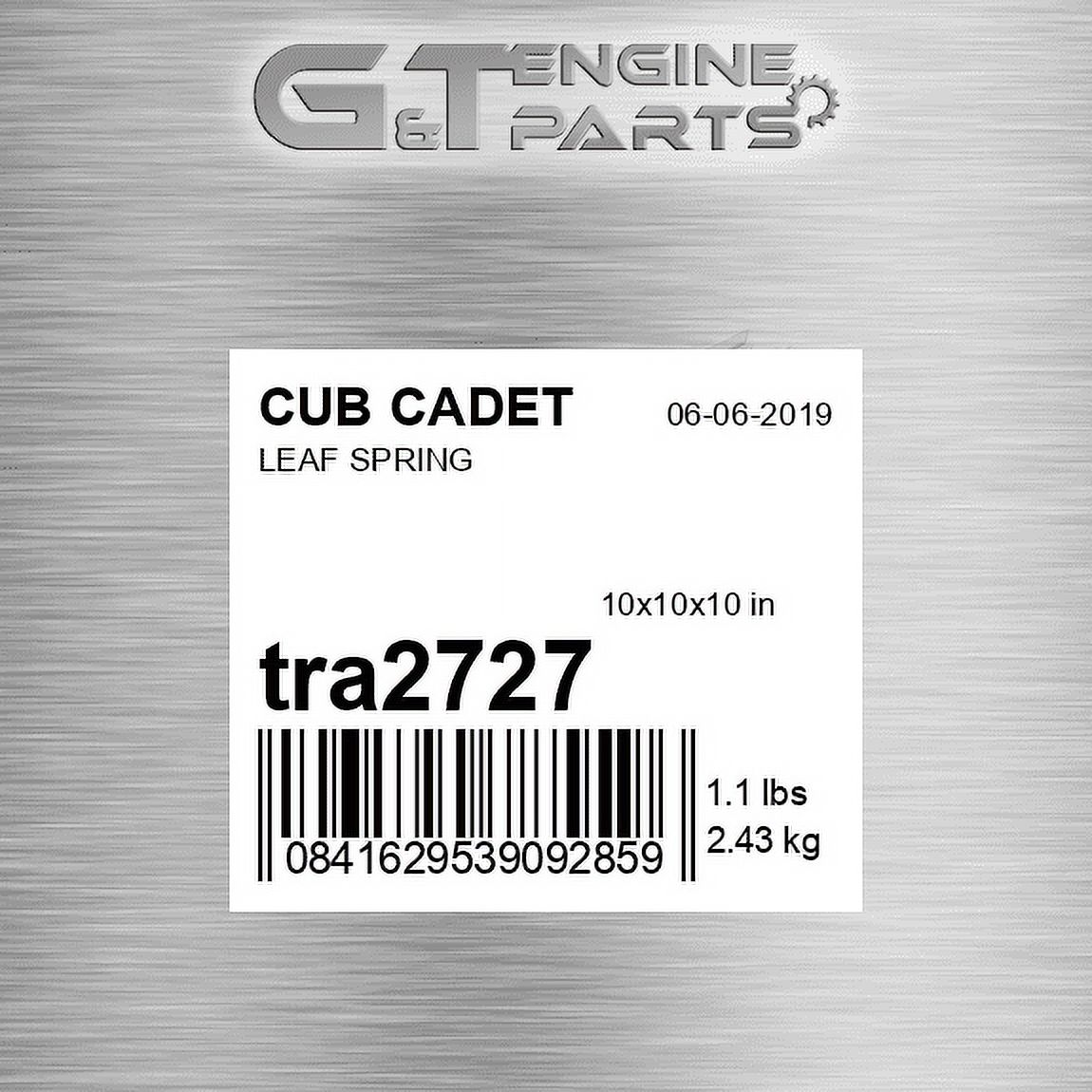 TRA2727 LEAF SPRING fits CUB CADET (New OEM) - Walmart.com