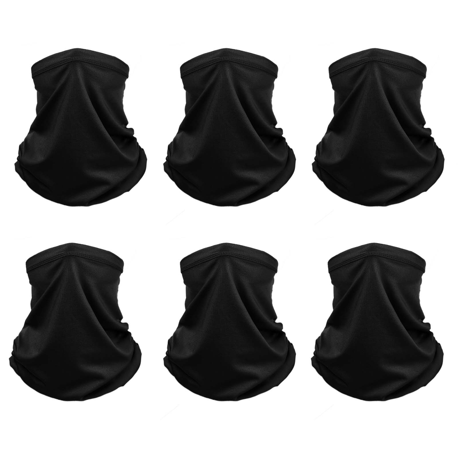 6 Pieces Summer Face Mask UV Protection Neck Gaiter Scarf Sunscreen ...