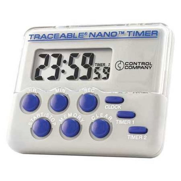 TRACEABLE 5132 Nano Timer,Display 3/8 In. LCD - Walmart Business Supplies