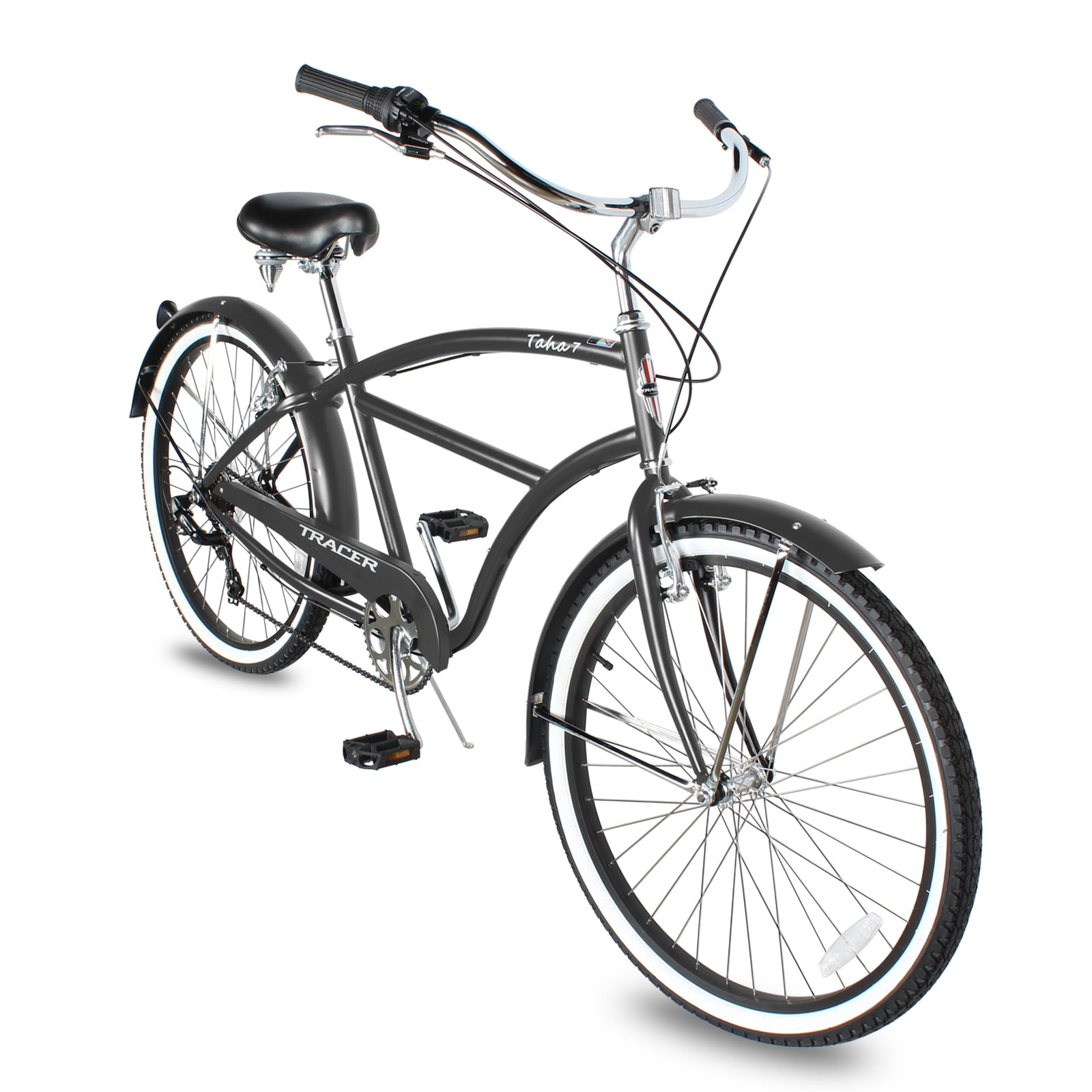 TRACER TAHA Beach Cruiser Bike for Men,26 Inch Wheels, Hi Ten Steel ...