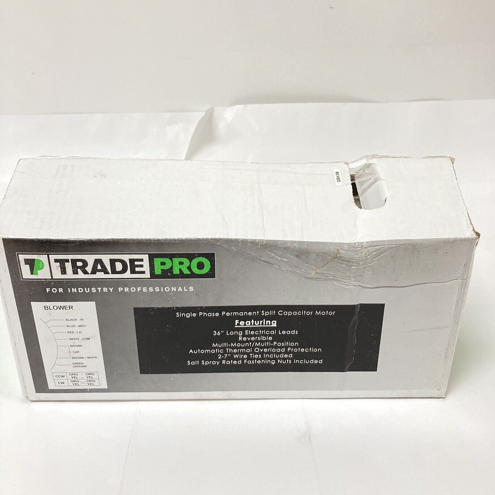 TRADEPRO TP-E25-3SP1 Direct Evaporator Motor 1/4 HP 115V 3.8 Amp 1075 RPM 60Hz - Walmart.com