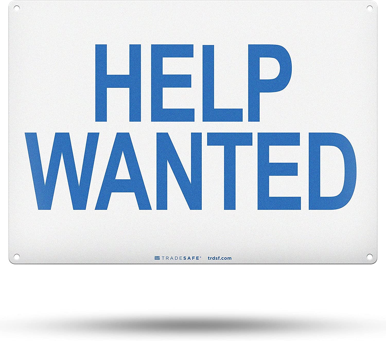 TRADESAFE Help Wanted Sign, Wall Signs for Business, 14” x 10”, 40 Mil ...