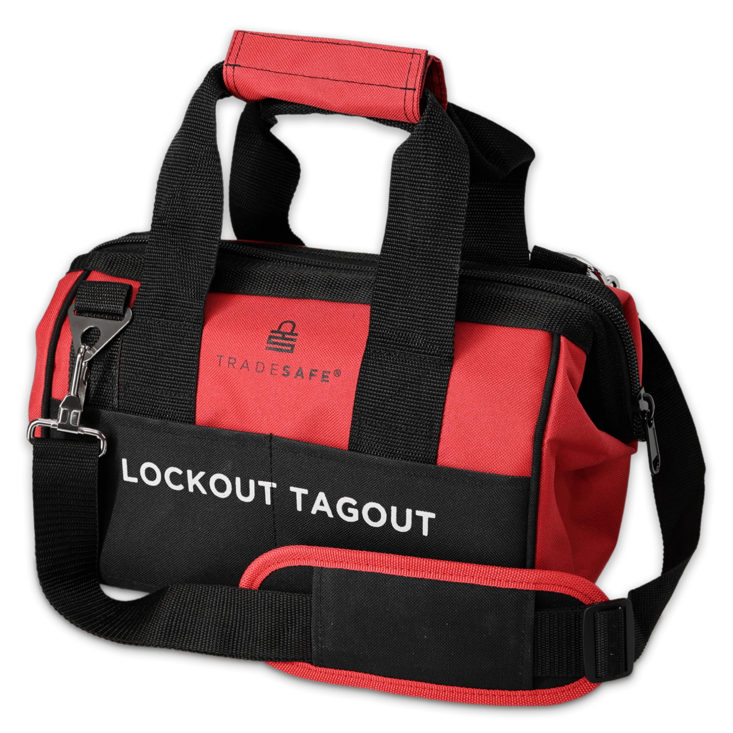 TRADESAFE Lockout Tagout Bag for Loto Devices - Polyester Canvas Lock ...