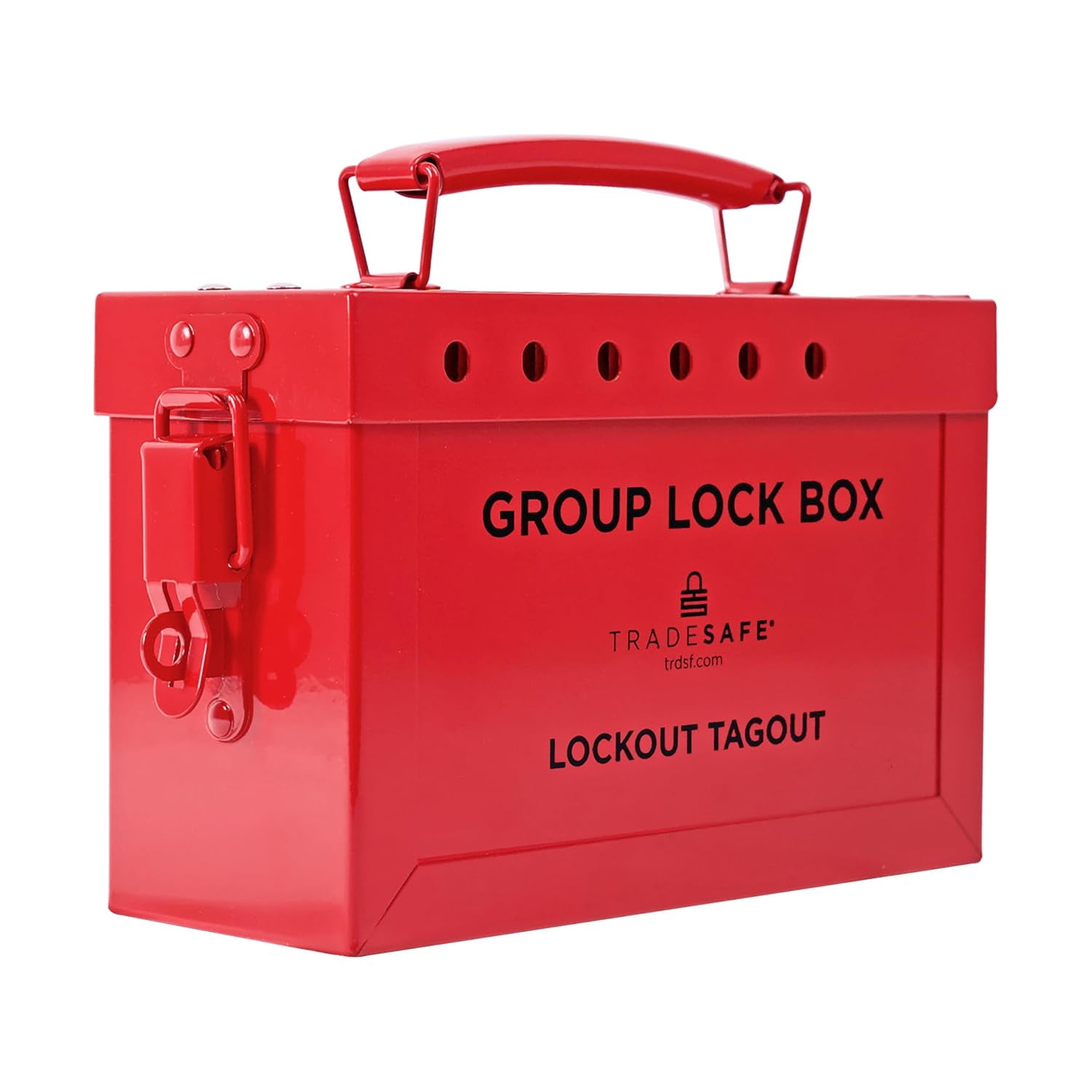 TRADESAFE Lockout Tagout Group Lock Box, 18 Gauge Steel Lock Box for ...
