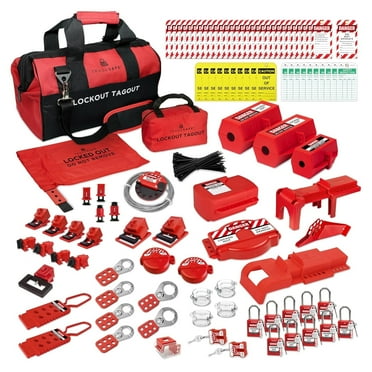 Master Lock Portable Lockout Kit,Filled,Valve,23 1457V410KA - Walmart.com