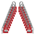 TRADESAFE Lockout Tagout Locks, Red Keyed Alike Padlocks, LOTO Locks 20 ...