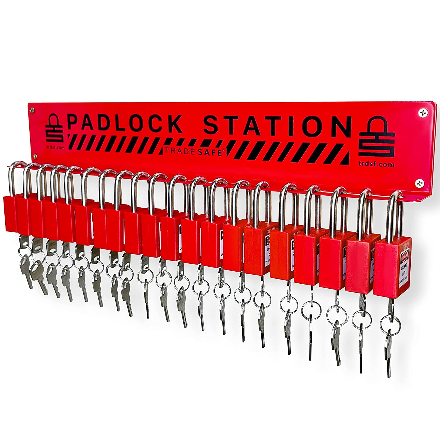 TRADESAFE Lockout Tagout Station, LOTO Locks Station, 20 Lockout Locks ...