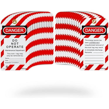 Danger Tags PS-Loto-Tag-D Pack of 50 (Brand: Paprsky, Colour: Red ...