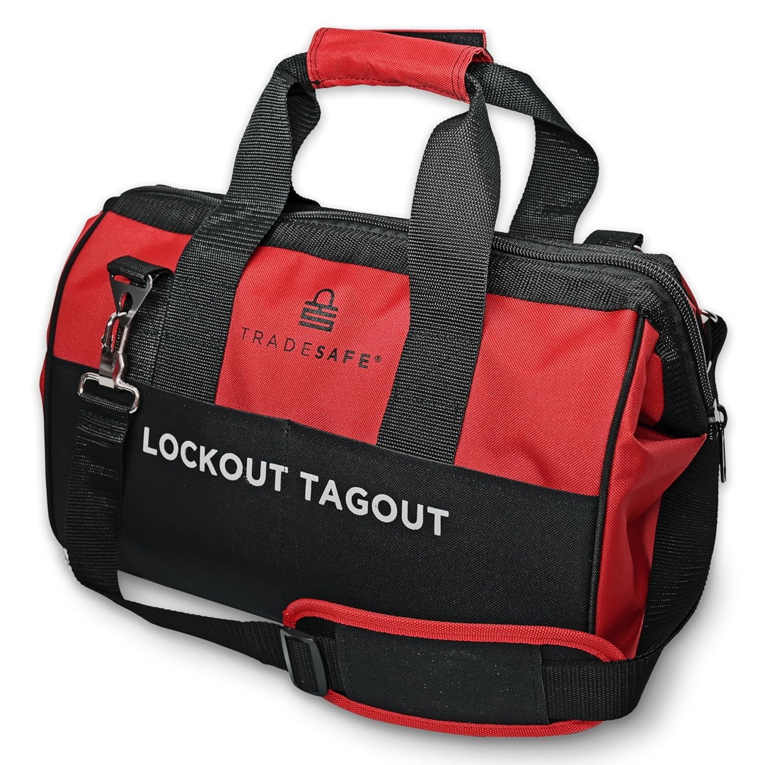 TRADESAFE Lockout Tagout Tool Carrying Bag, Unstocked Lockout Bag, 16-1 ...