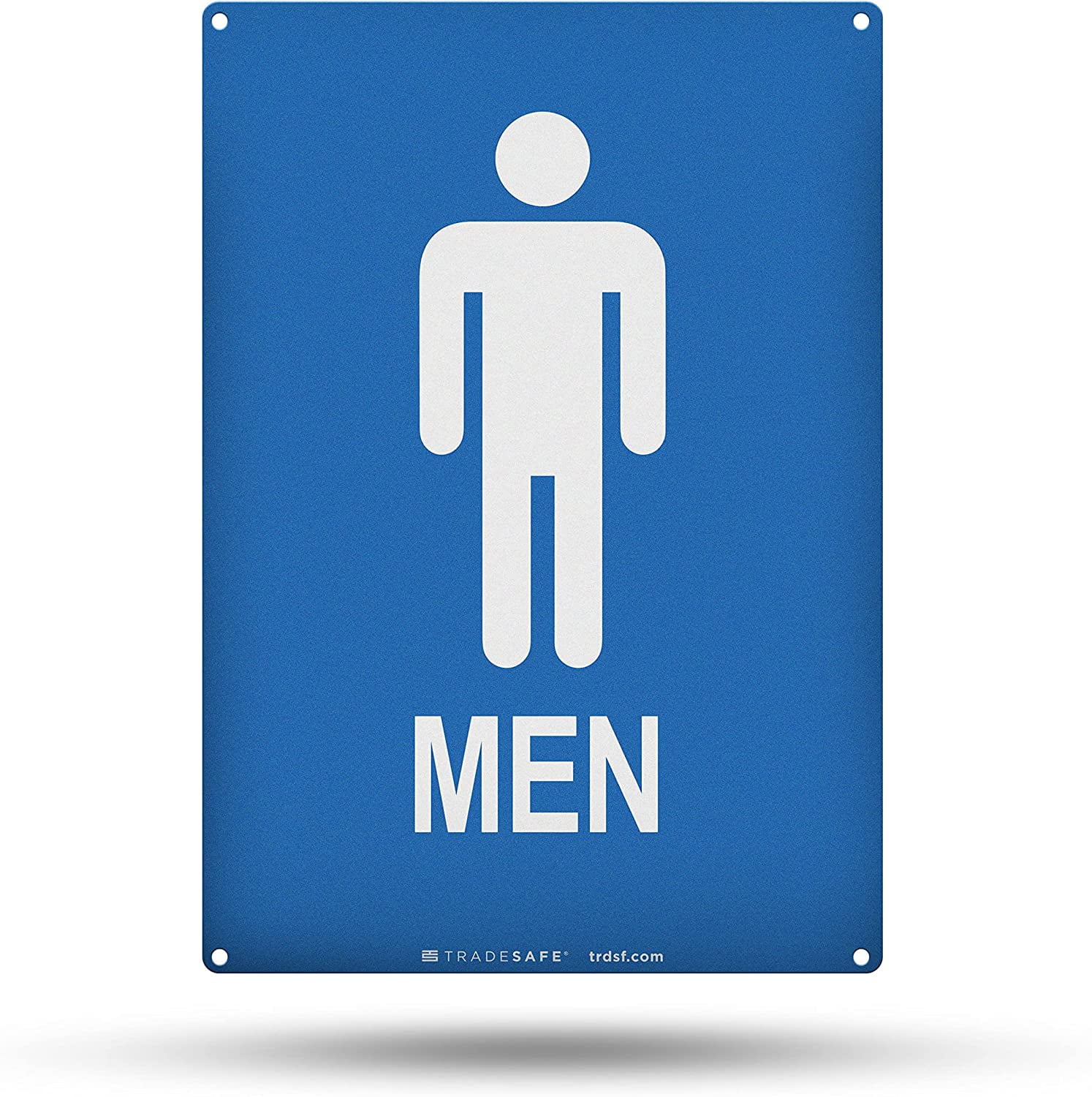 TRADESAFE Mens Restroom Sign, Men Only Sign, 7” x 10”, 40 Mil Aluminum ...