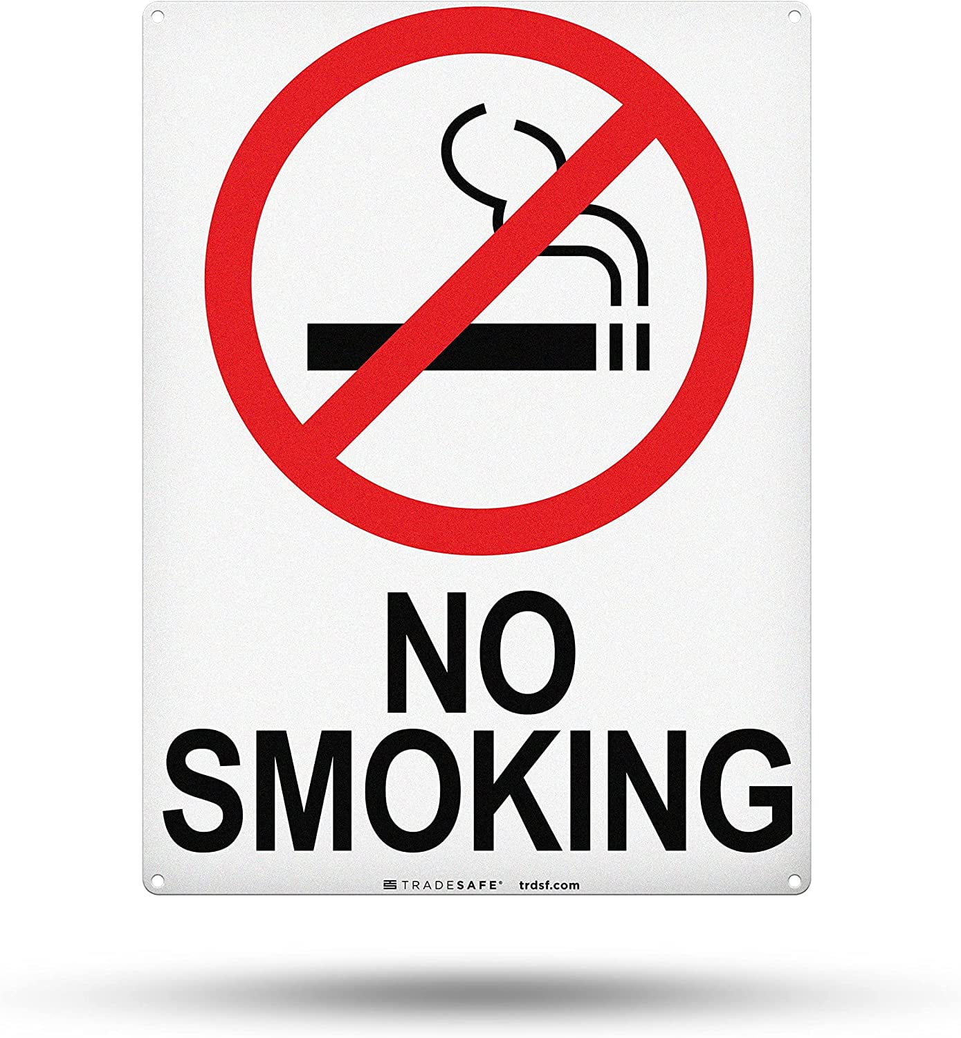 TRADESAFE No Smoking Sign, No Smoke Sign 10” x 14”, 40 Mil Aluminum ...