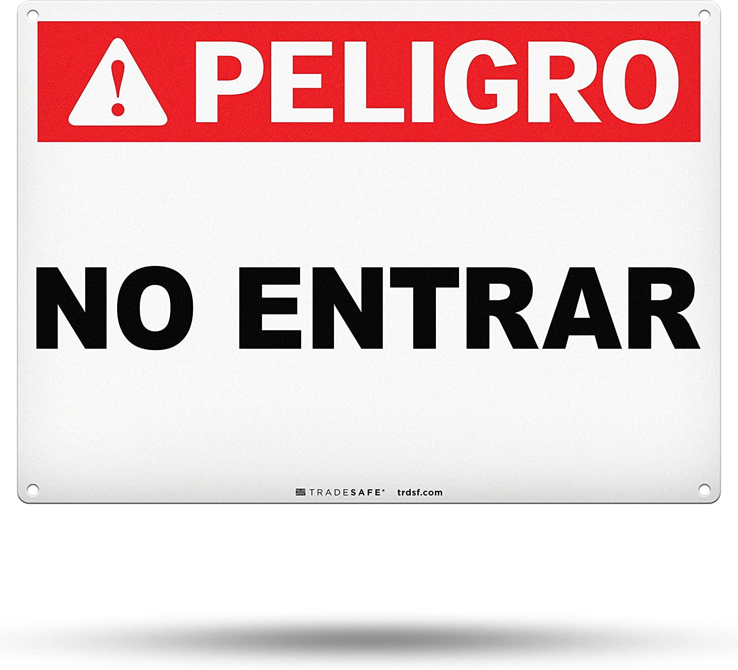 TRADESAFE PELIGRO, NO ENTRAR, No Entry Wall Danger Safety Signs, 14” x ...