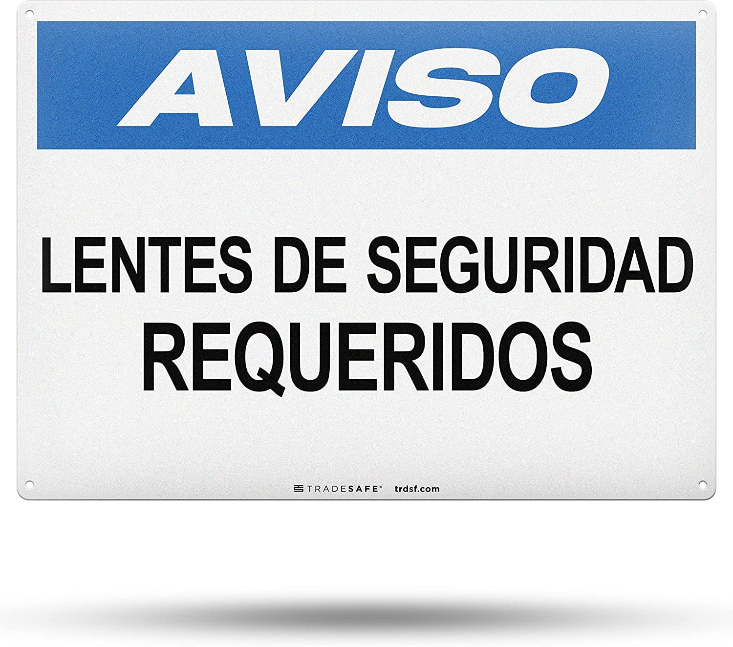 TRADESAFE PROTECTOR LENTES DE SEGURIDAD REQUERIDO, PPE Safety Wall Sign ...