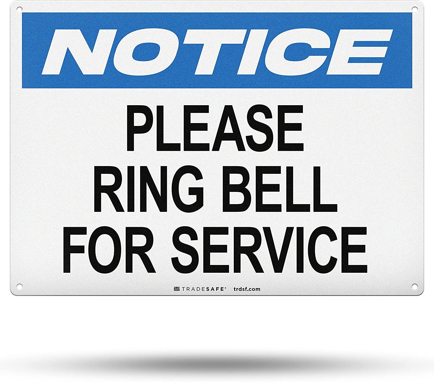 TRADESAFER Ring Bell For Service Sign, Wall Notice Signs, 14” x 10”, 40 ...