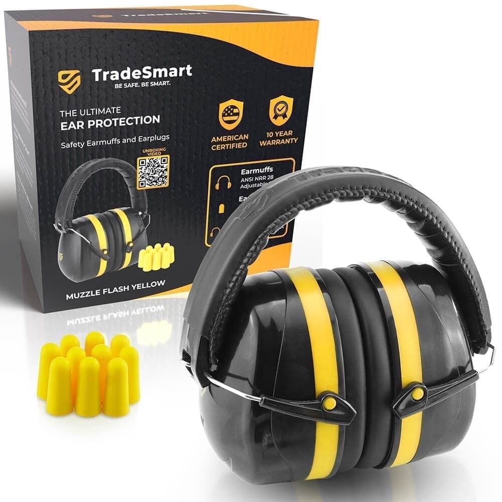 NRR 28 Headphones – One Size Fits All Hearing Protection for Work ...