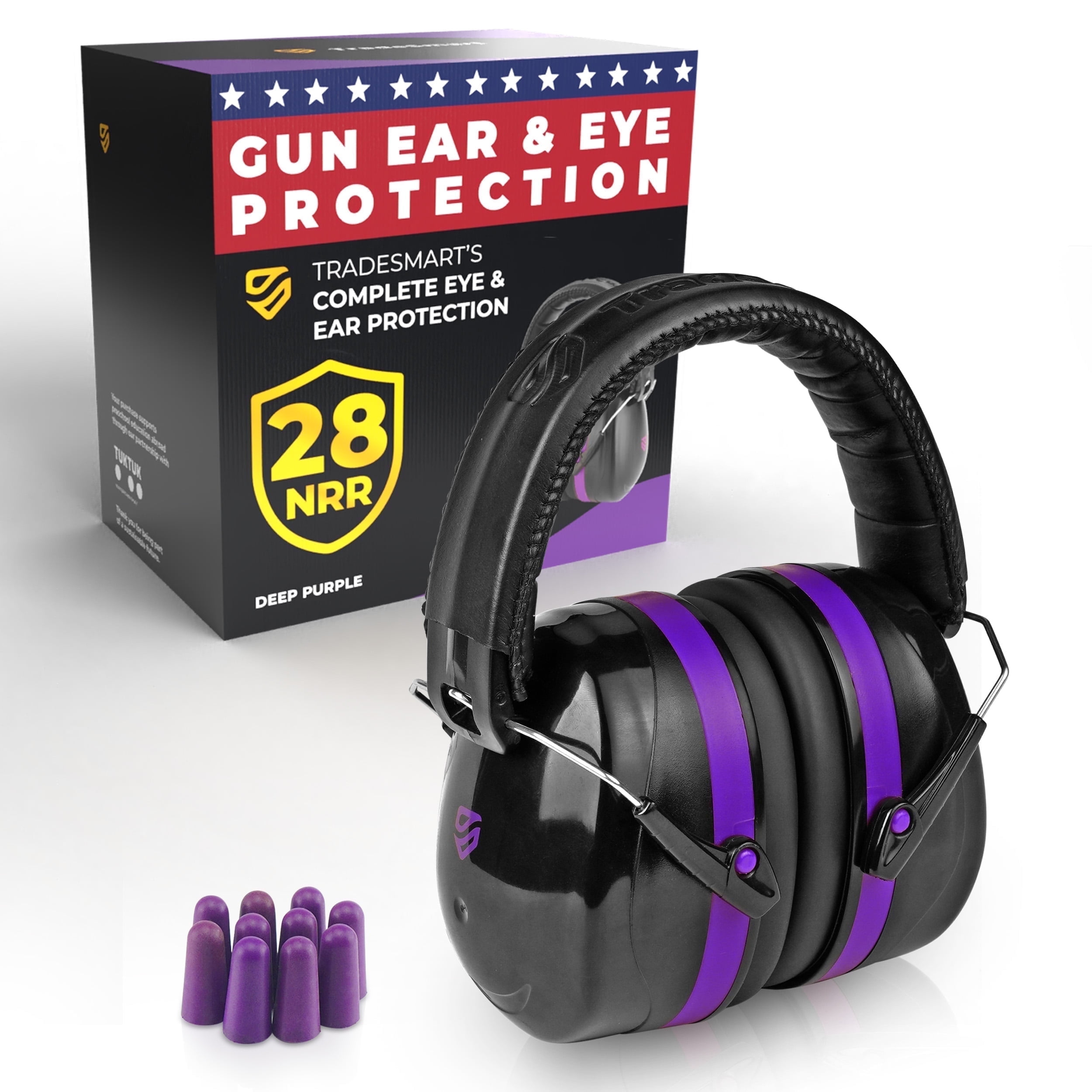 NRR 28 Headphones – One Size Fits All Hearing Protection for Work ...