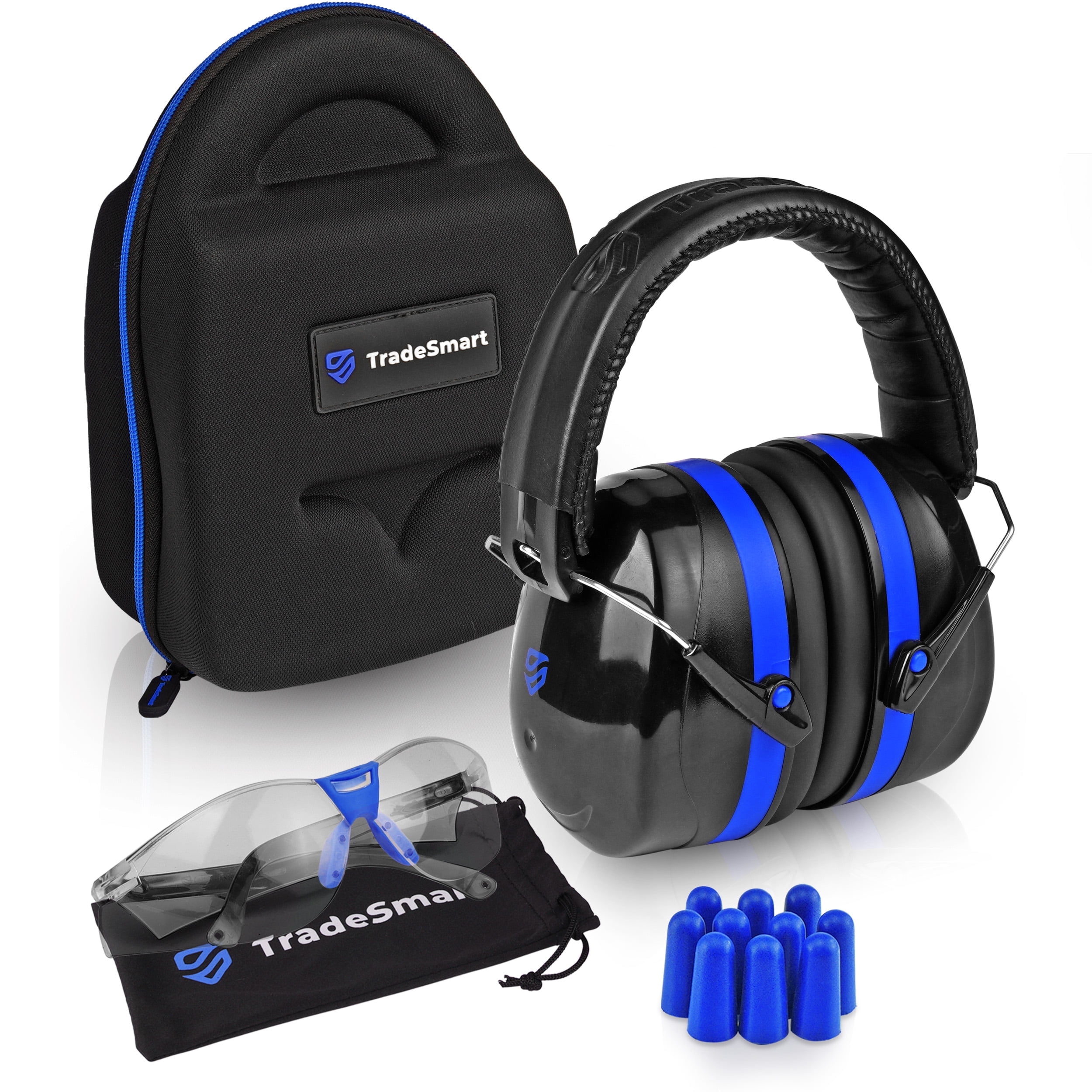 TRADESMART Range Gun Shooters Protective Earmuffs & Glasses - Ear and ...