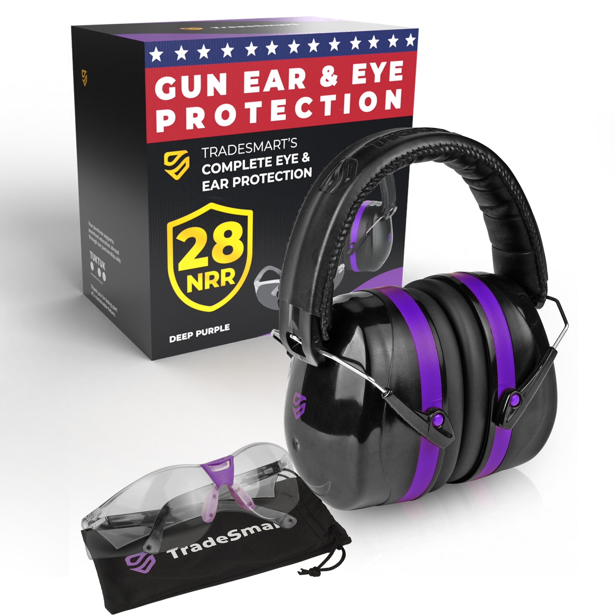 TRADESMART Gun Ear & Eye Protection, Shooting Glasses & Ear Muffs ...