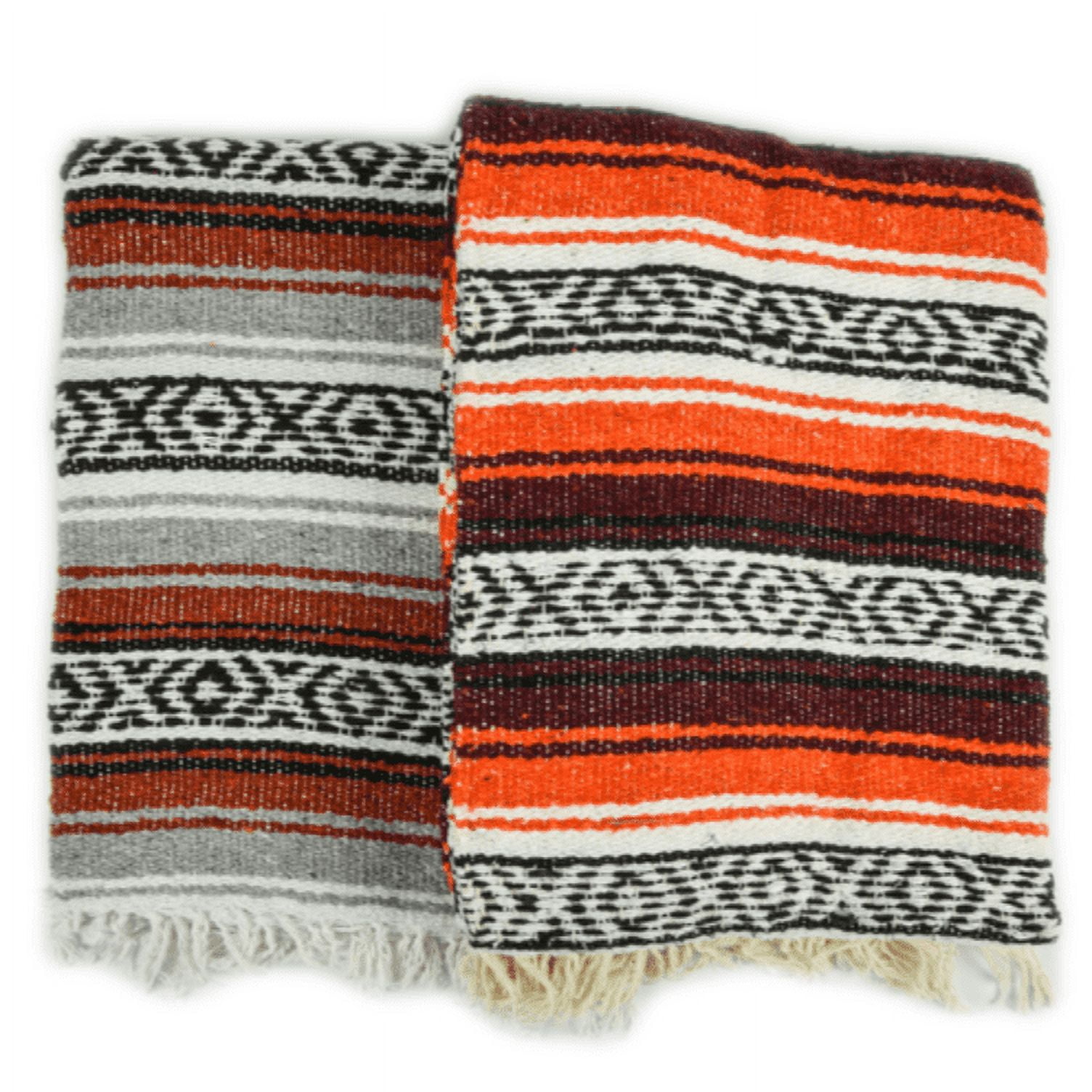 TRADITIONAL MEXICAN BLANKE 74"X53" ASST COLORS - Walmart.com