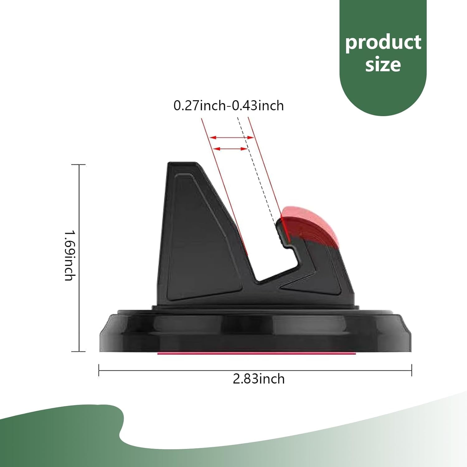 TRAHOO-1 PC Car Dashboard Cell Phone Holder, 360 Degrees Rotatable ...