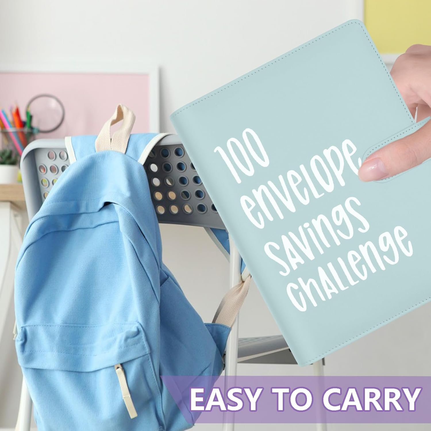 TRAHOO-100 Envelope Challenge Binder, 100 Envelopes Money Saving ...