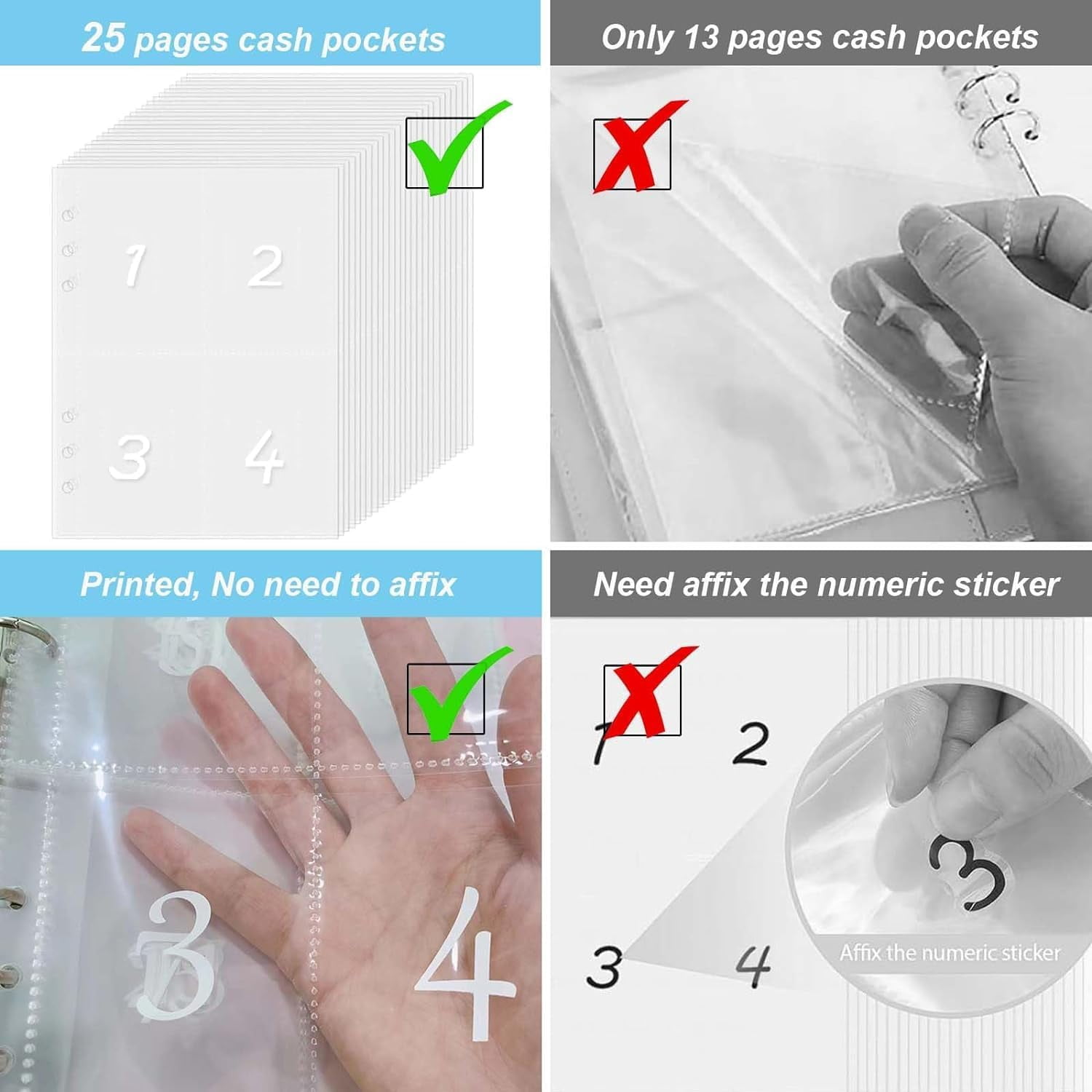 TRAHOO-100 Envelope Challenge Binder, Envelope Challenge Binder, Money ...